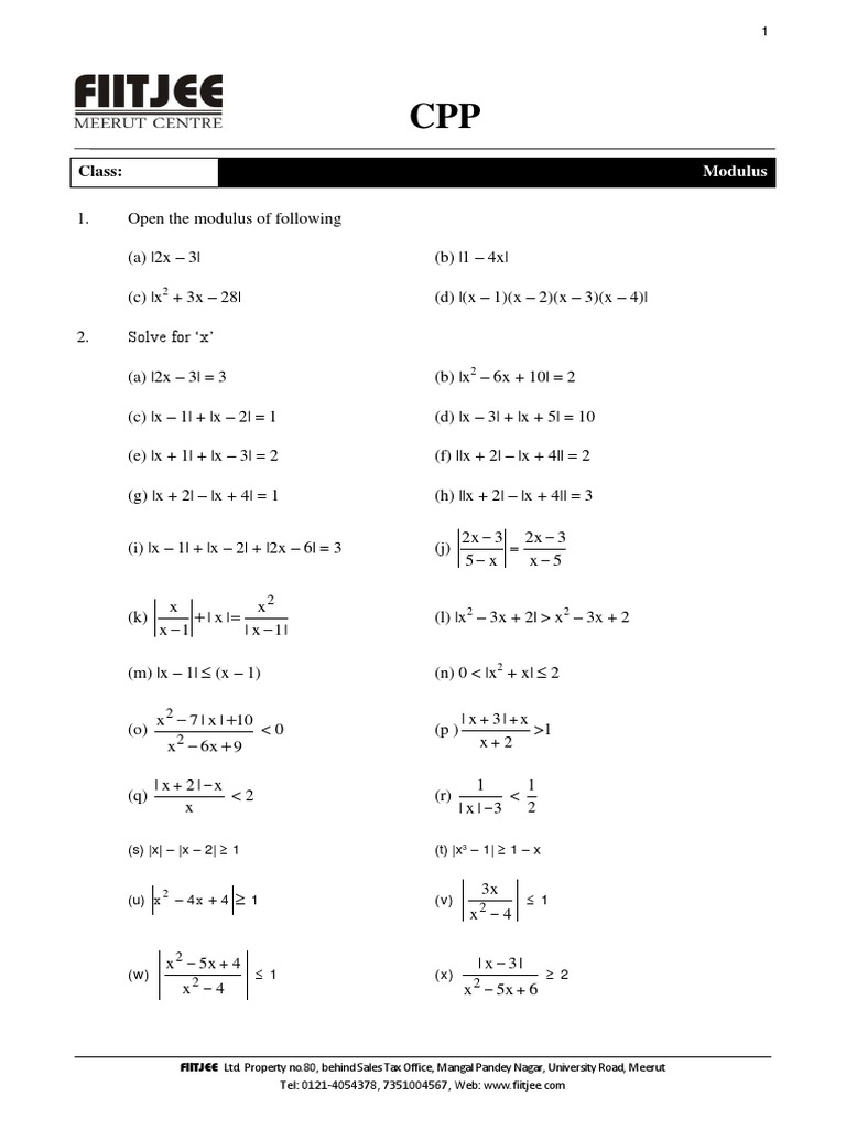 Cpp Modulus Mkg Pdf Equations Differential Calculus 7670