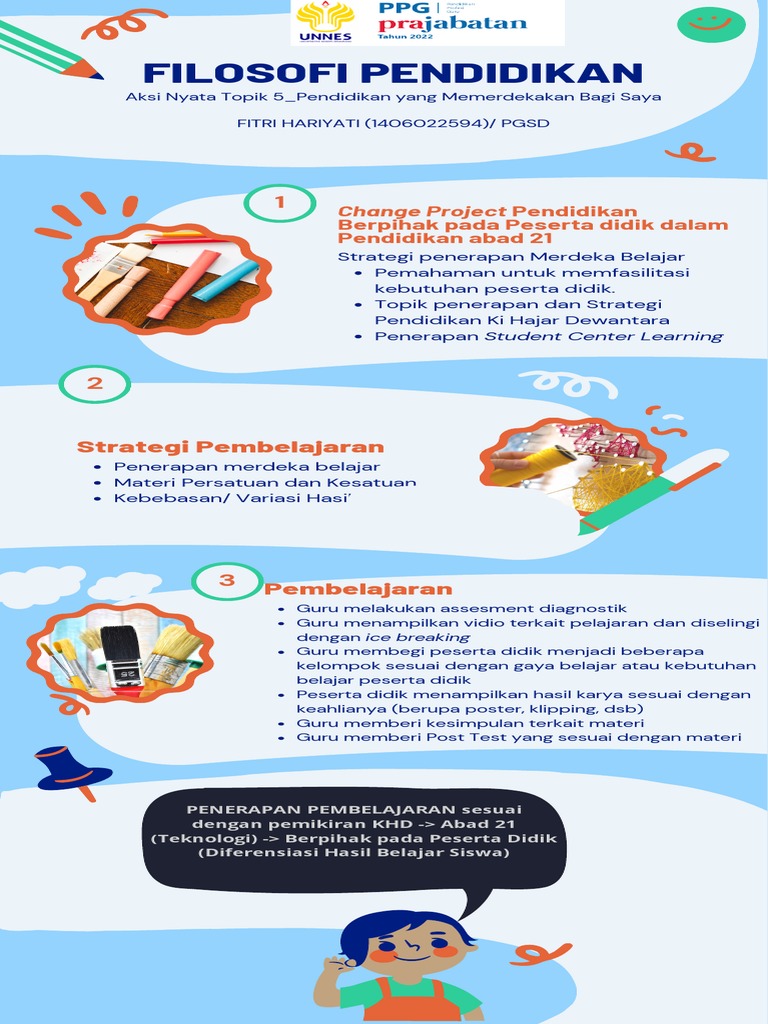 Aksi Nyata T5 Filosofi Pendidikan Indonesia | PDF