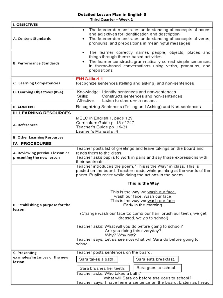 Module 2 - Quarter 3 - English 1 | PDF | English Language | Learning