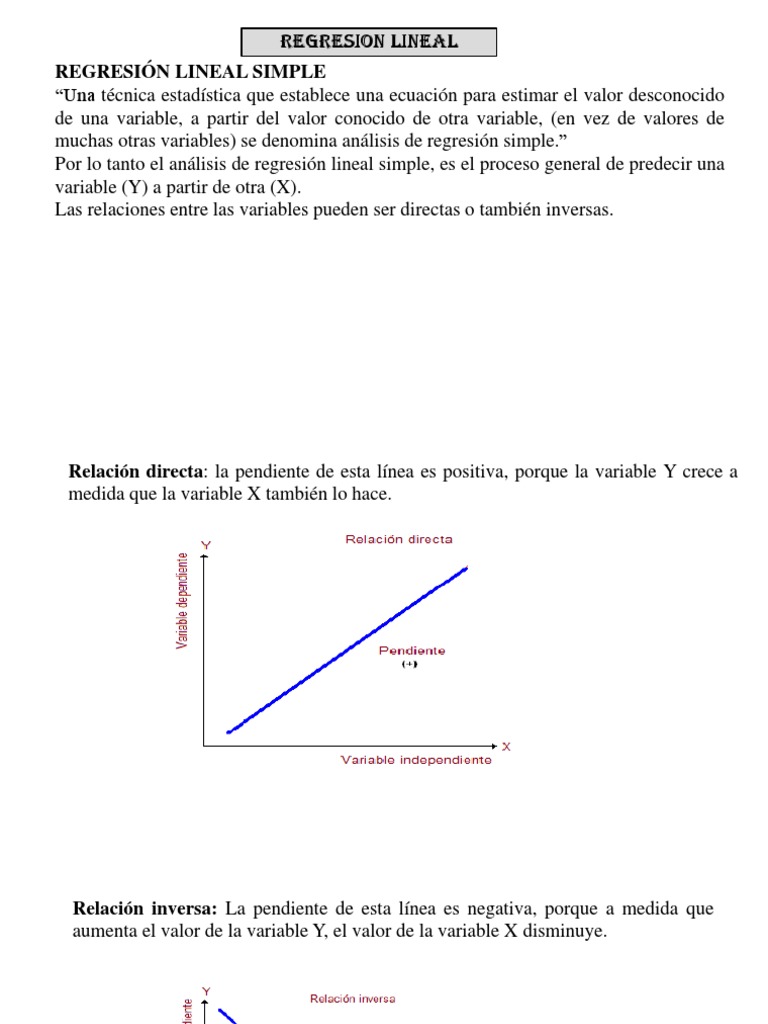 Regresion Lineal | PDF | Mínimos cuadrados | Regresión lineal