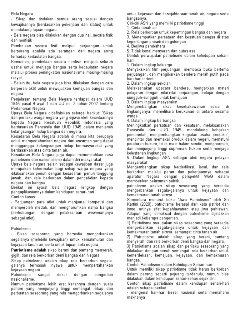 Bela Negara | PDF | Politik | Ilmu Sosial