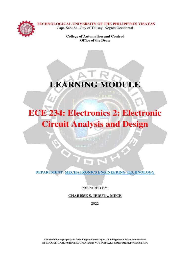 Electronics Circuit Analysis Module | PDF | Bipolar Junction Transistor | Transistor