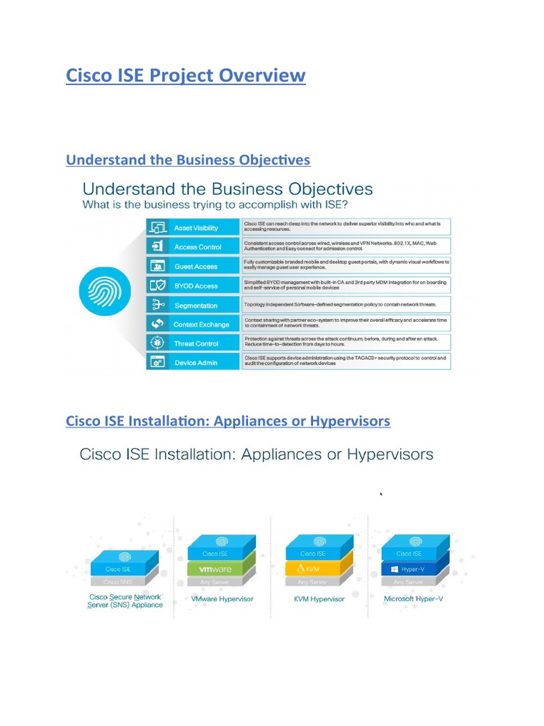 Cisco ISE Project Overview Guide | PDF