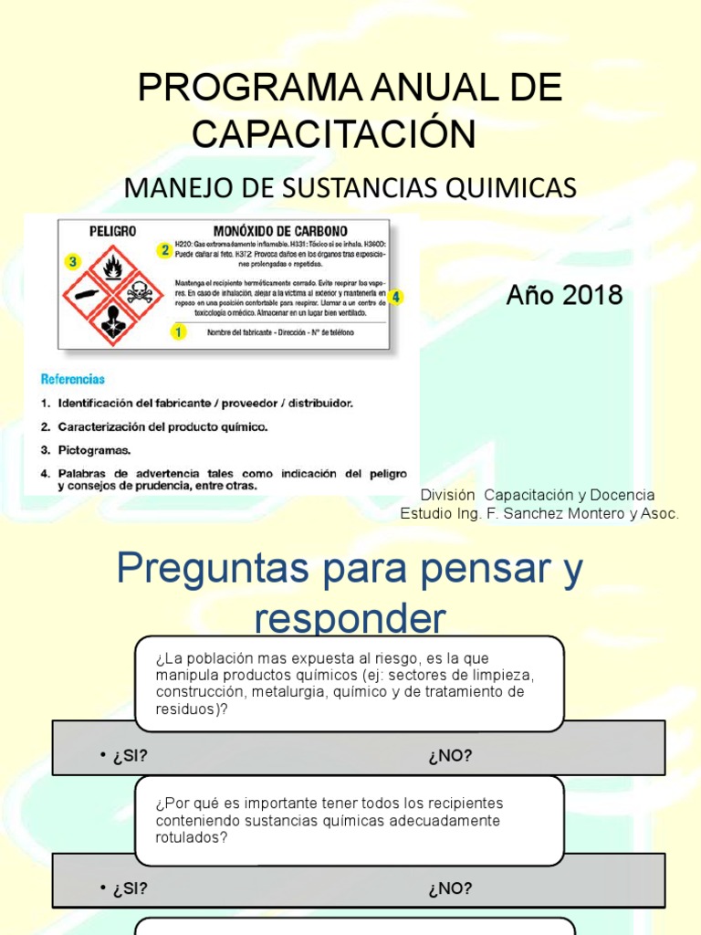 04-Manejo de Sustancias Quimicas | PDF | Residuos | Química 04-Manejo de Sustancias Quimicas | PDF | Residuos | Química