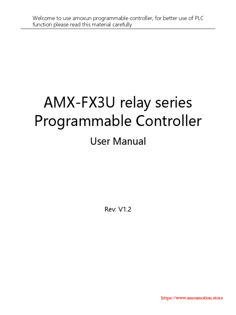 Amx-Fx3u V1.2 | PDF | Programmable Logic Controller | Power Supply