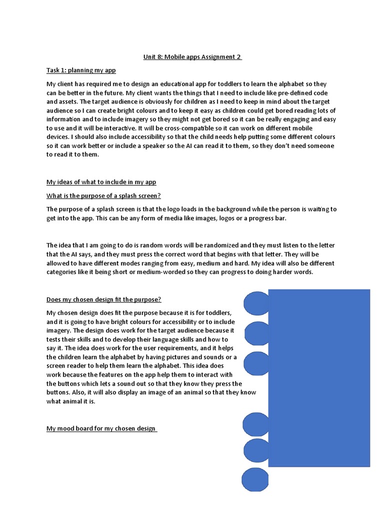 Unit 8 Assigment 2 | PDF | Mobile App | Computing Unit 8 Assigment 2 | PDF | Mobile App | Computing