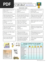 ESL Conversation Questions - School (I-TESL-J) | PDF | Schools ...