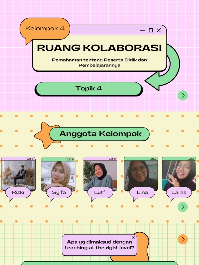 T4 - Kel 4 - Ruang Kolaborasi - Pemahaman | PDF