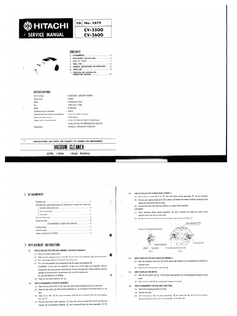 Hitachi cv2500 | PDF