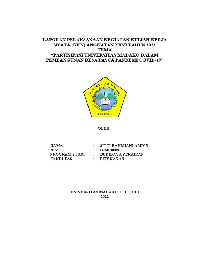 Laporan Individu KKN 26 | PDF