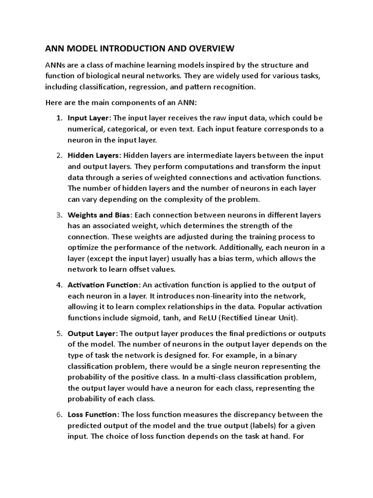 Ann Model Introduction and Overview | PDF | Computational Science ... Ann Model Introduction and Overview | PDF | Computational Science ...