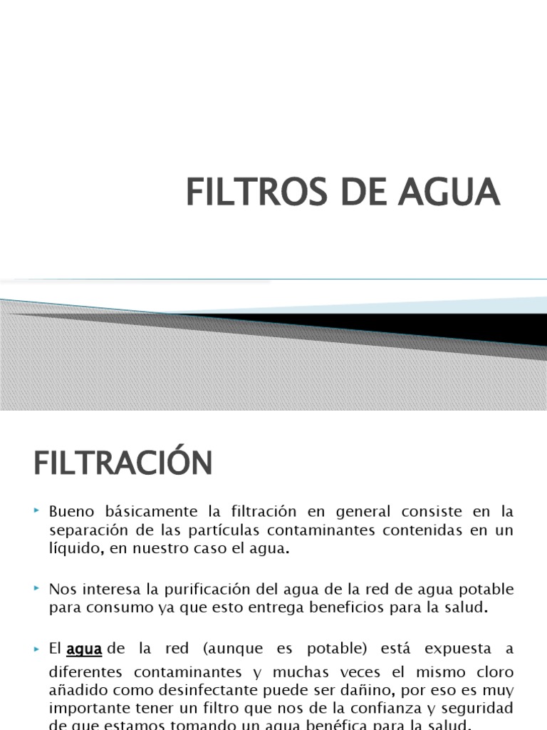 Filtros de Agua | PDF | Agua | Membrana
