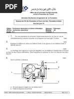 Examen Technicien Génie Climatique 2022 | PDF | Climatisation ...