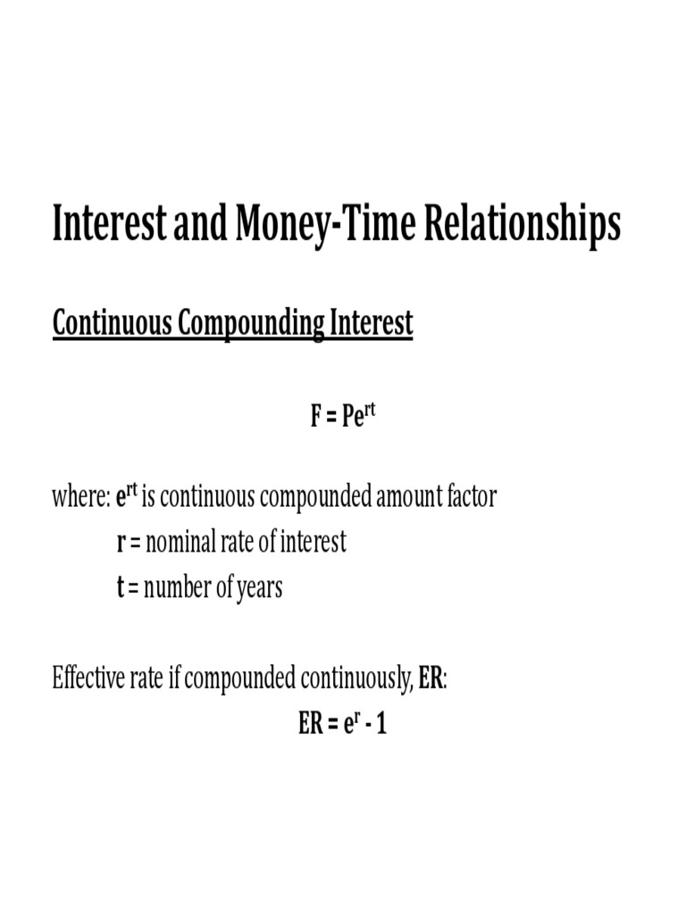 Continuous Compounding Interest Guide | PDF