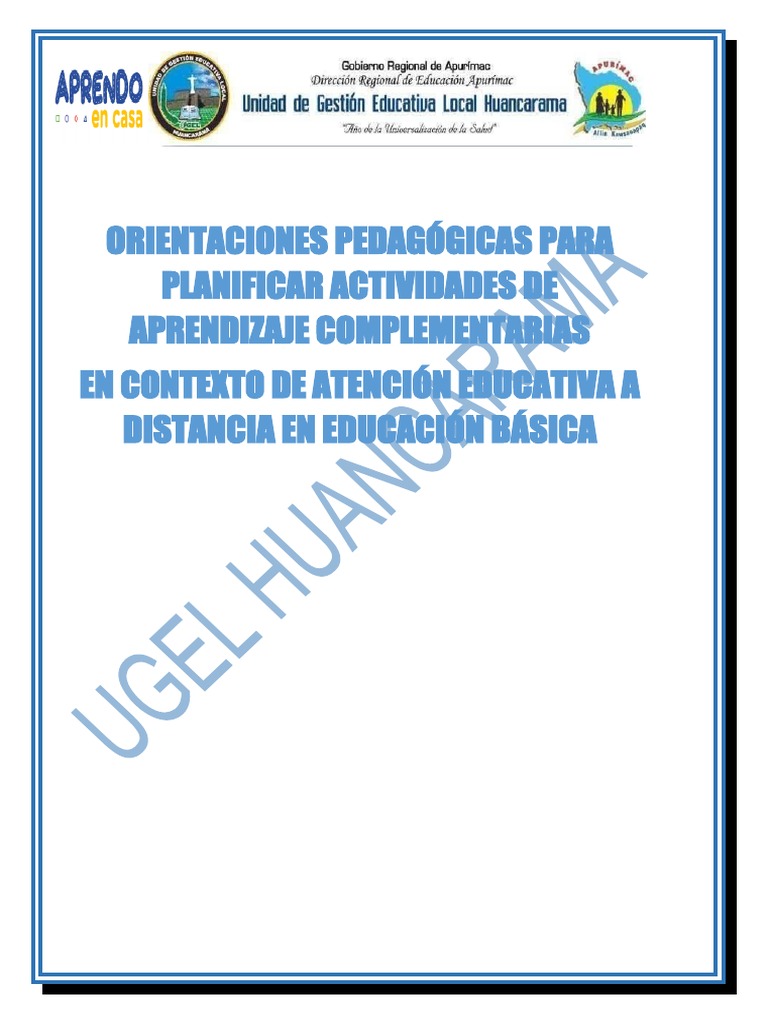Guia Pedagógica - Materiales Complementario | PDF