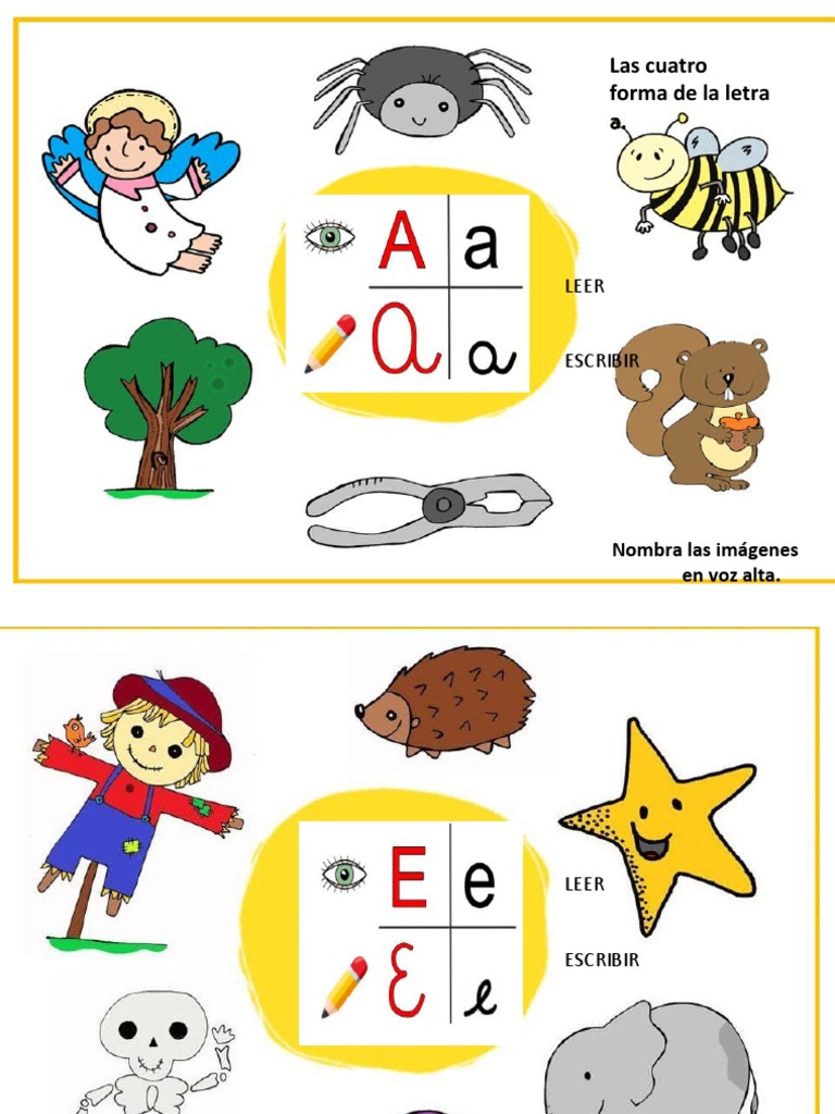 Actividad N°4 Las Vocales y Sus Formas | PDF