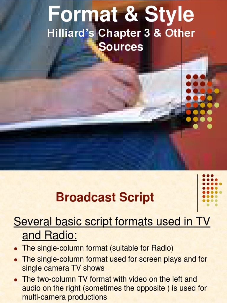 Lecture 3 - Format & Style | PDF | Ellipsis | Broadcasting