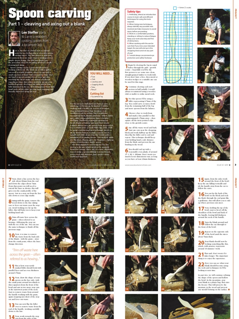 Spoon Carving Part 1 | PDF | Axe | Trees