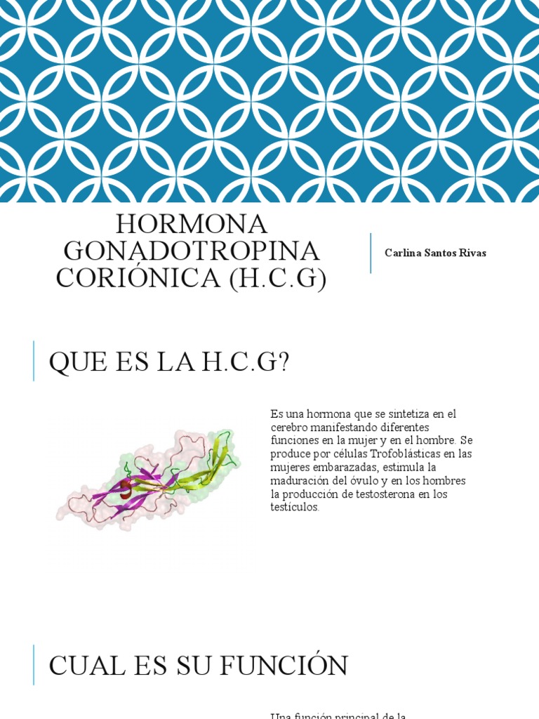 Hormona Gonadotropina Coriónica | PDF | Gonadotropina | Gonadotropina coriónica humana