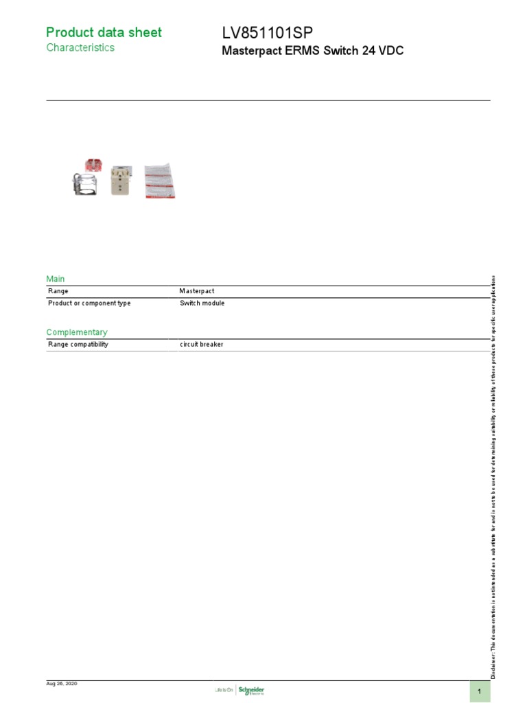 Masterpact ERMS Switch Overview | PDF