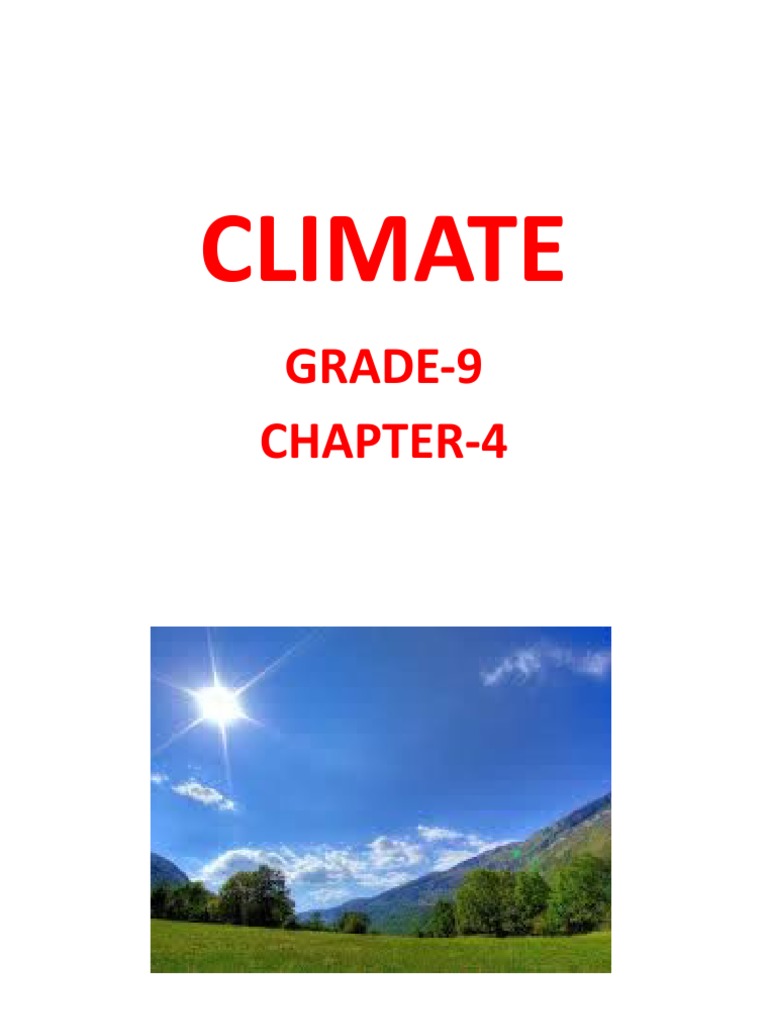 Ch4 Climate | PDF | Monsoon | Wound