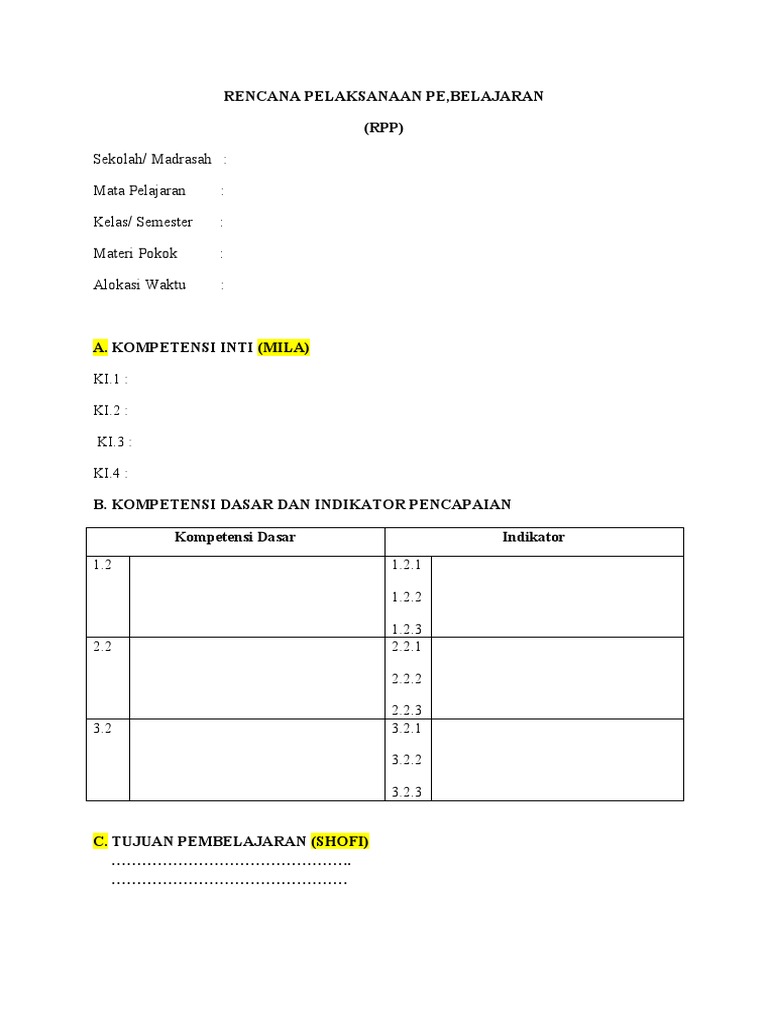 RPP Micro Teaching. | PDF