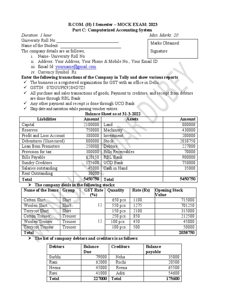 Tally With GST | PDF | Banks | Business Economics