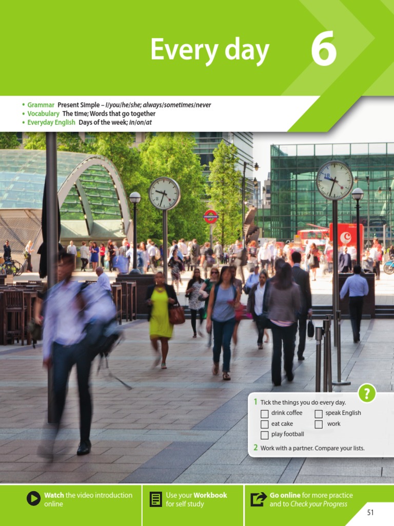 HW5e Beginner SB Unit6 | PDF | Workweek And Weekend | Linguistic Morphology