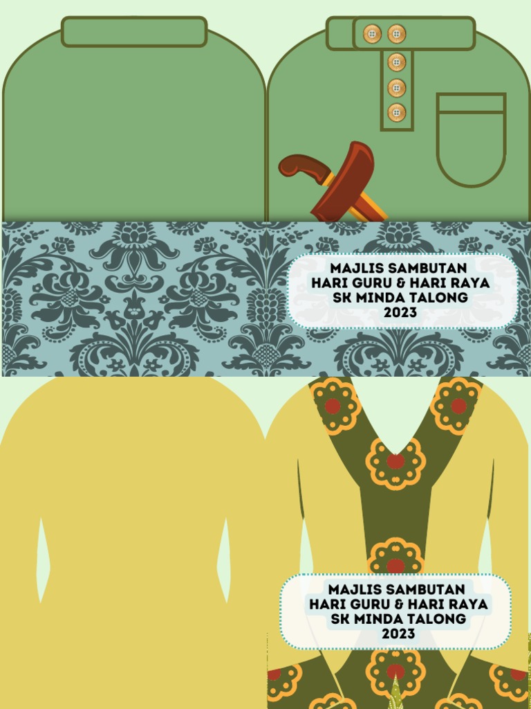 Sampul Buku Program Hari Raya 2023 - Tema Busana | PDF