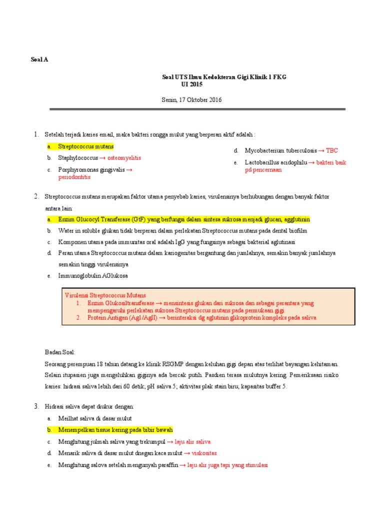 Belajar Mde - Compile Soal Resto | PDF