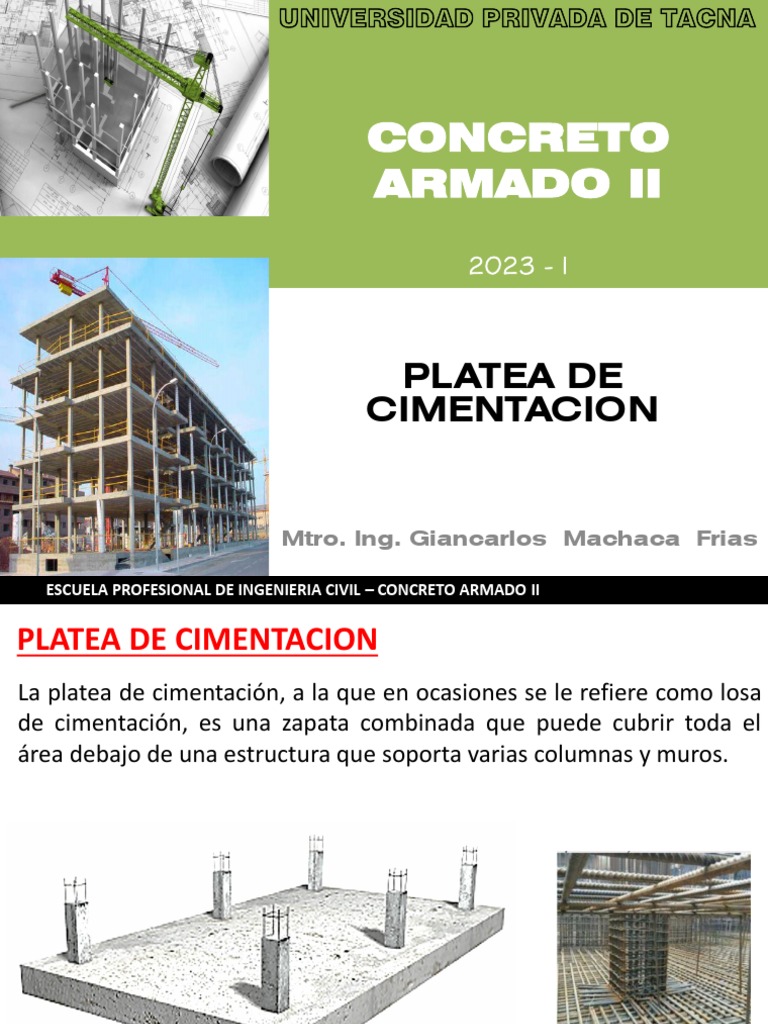 Platea de Cimentación: Guía Técnica | PDF | Fundación (Ingeniería ...