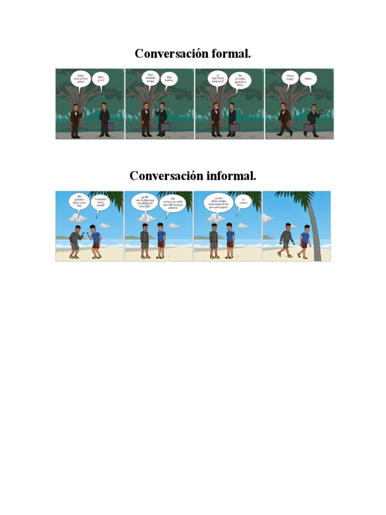 Conversación Formal e Informal. | PDF