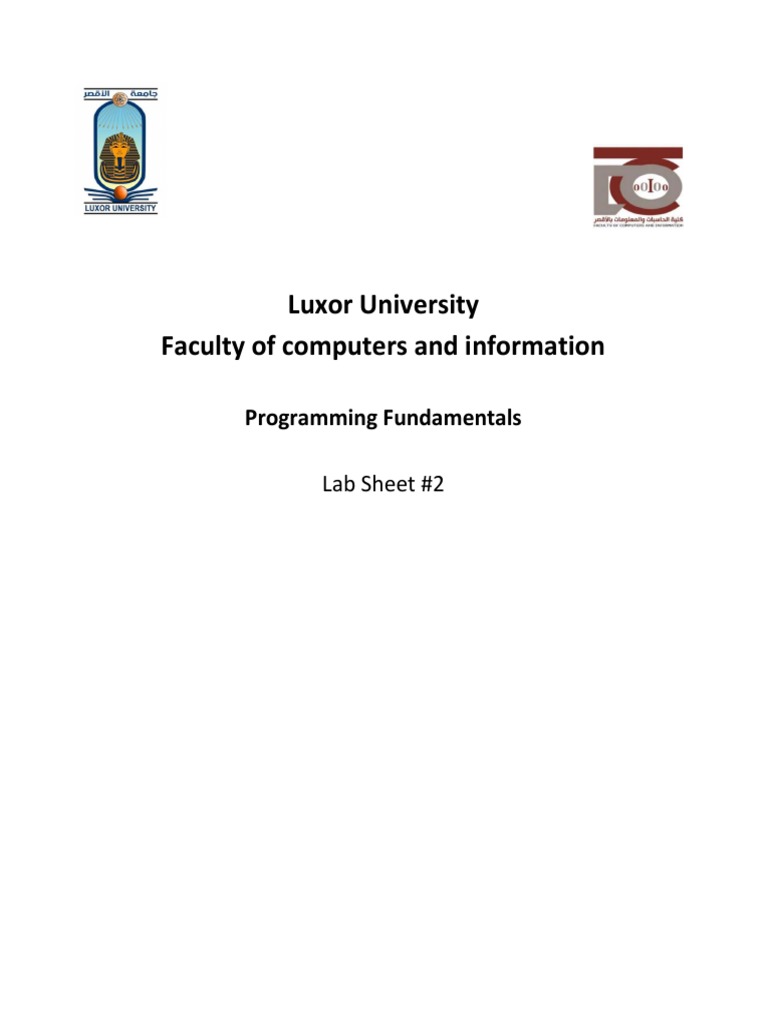 Sheet 2 | PDF | Programming | Computer Program