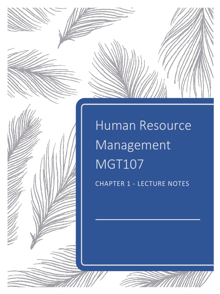 Lecture Notes Human Resource Development | PDF | Human Resource ... Lecture Notes Human Resource Development | PDF | Human Resource ...