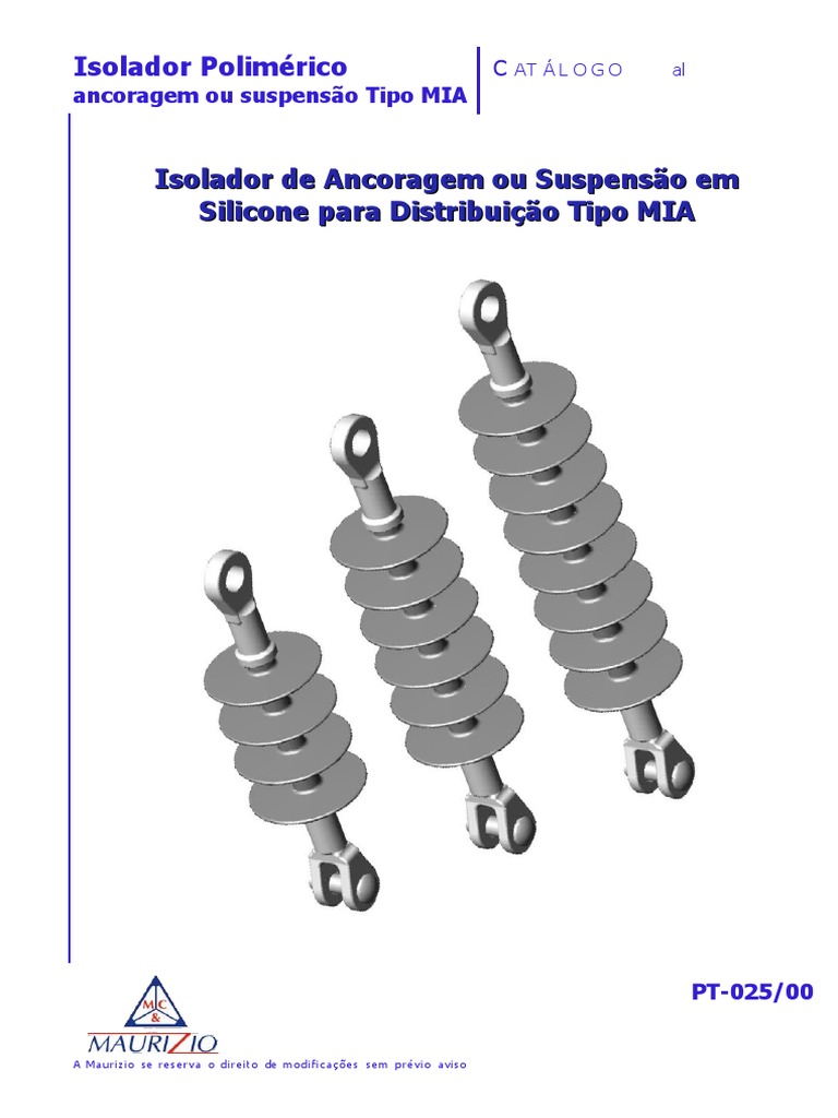 Isoladores Poliméricos para Distribuição | PDF | Materiais | Materiais ...
