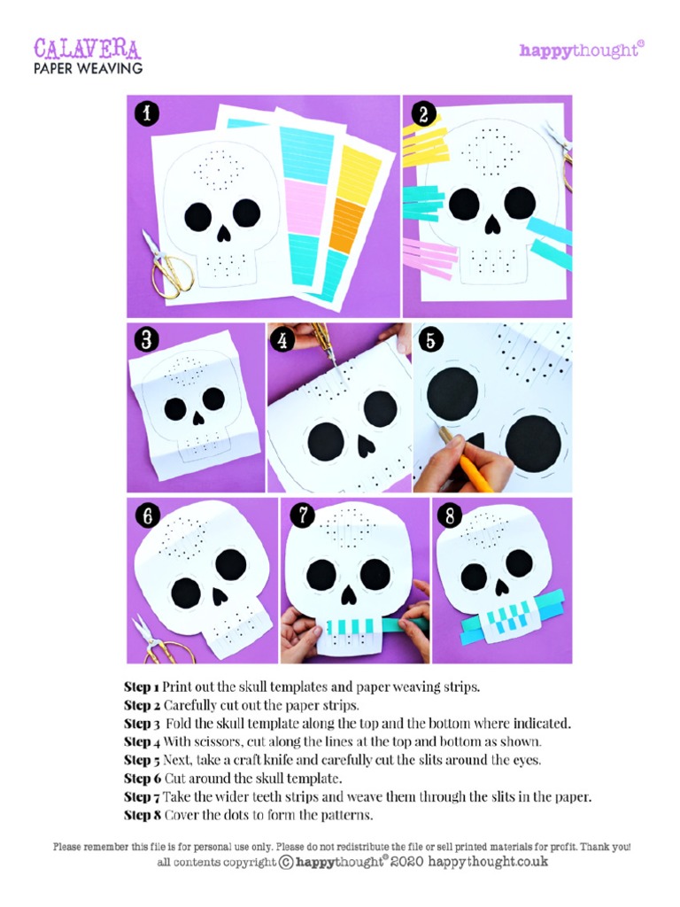Instructions Calavera Weaving | PDF