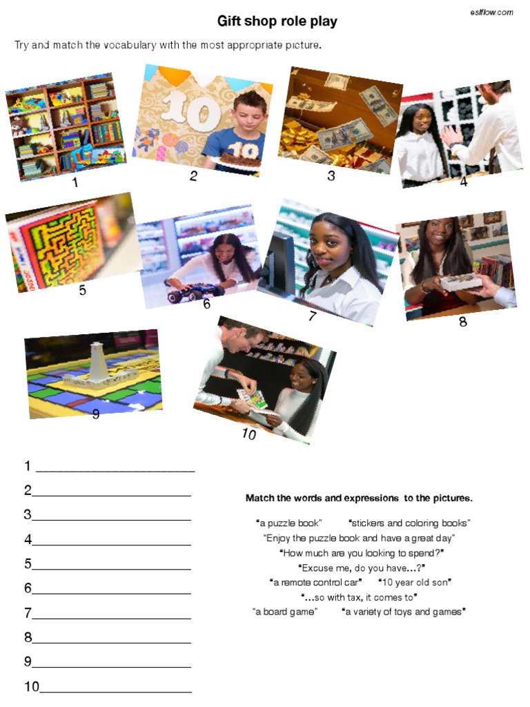 Gift Shop Role Play | PDF | Sales | Business