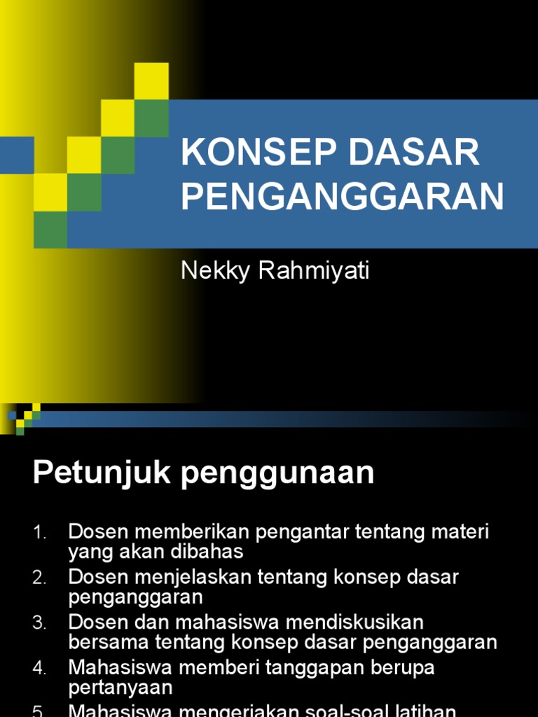 Anggaran Untuk Perencanaan Dan Pengendalian | PDF | Karier & Perkembangan | Pengelolaan Keuangan ...