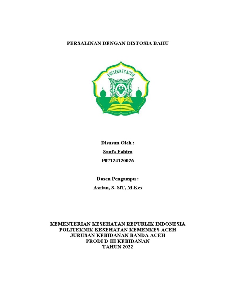 Persalinan Dengan Distosia Bahu | PDF