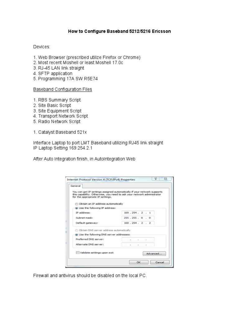 How To Configure Baseband 5212 | PDF | File Transfer Protocol | System ...