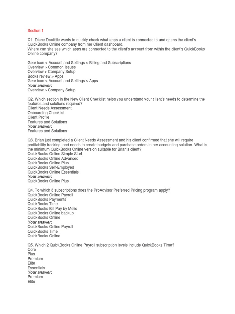 Section 1 - 5 | PDF | Quick Books | Receipt