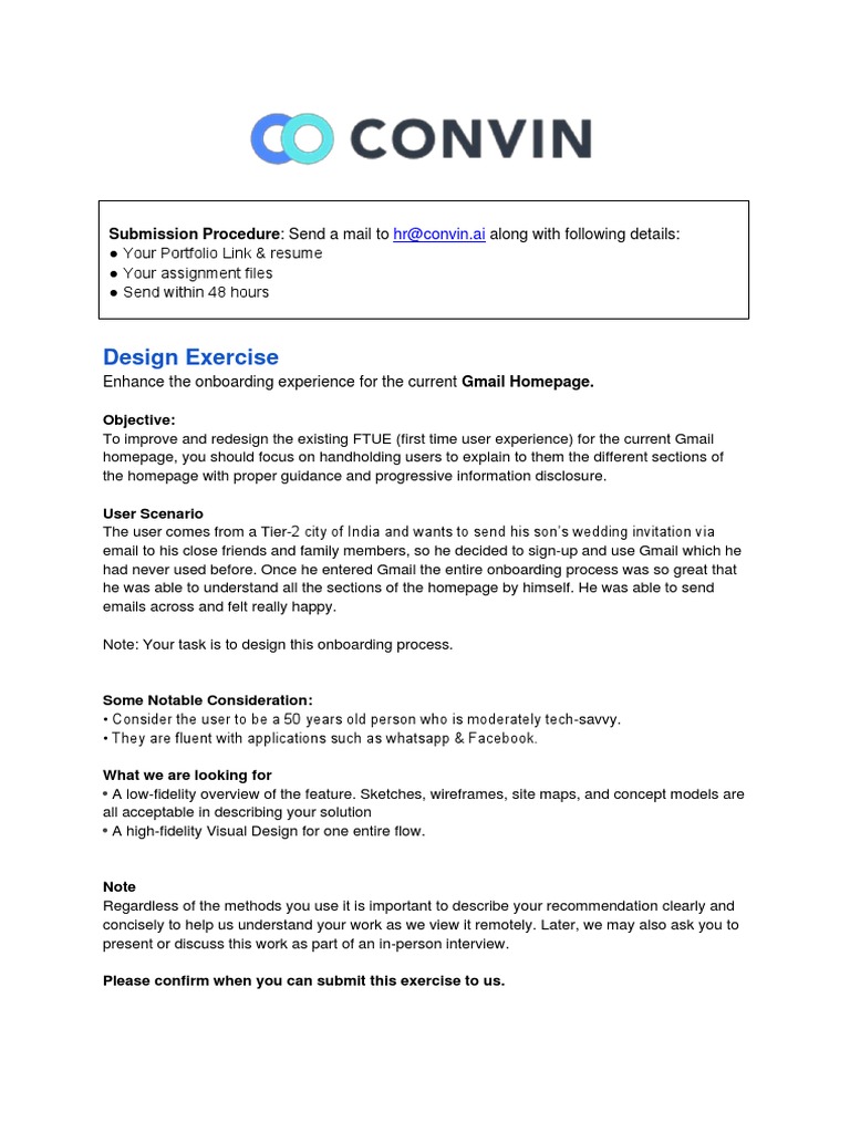 Product Design Assignment | PDF