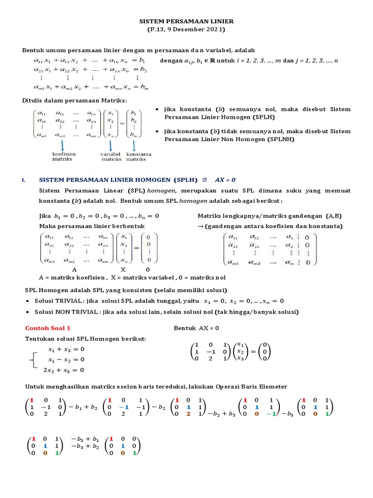 M9 - SPL Homogen Dan Non Homogen | PDF