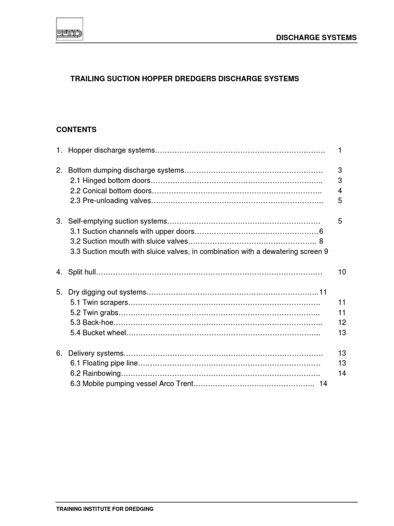 Dredge Valve Systems for TSHDs | PDF | Dredging | Pump