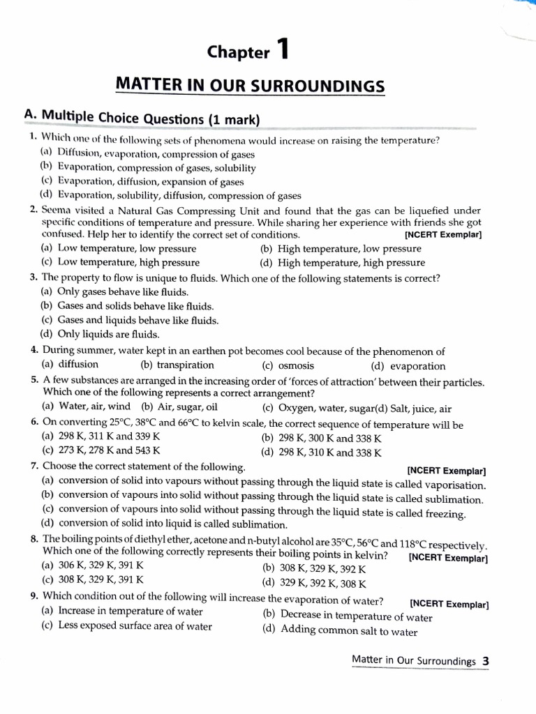 MCQ of Class Ix Syllabus | PDF