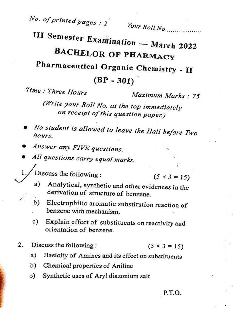 2022 End Sem | PDF | Benzene | Bacteria