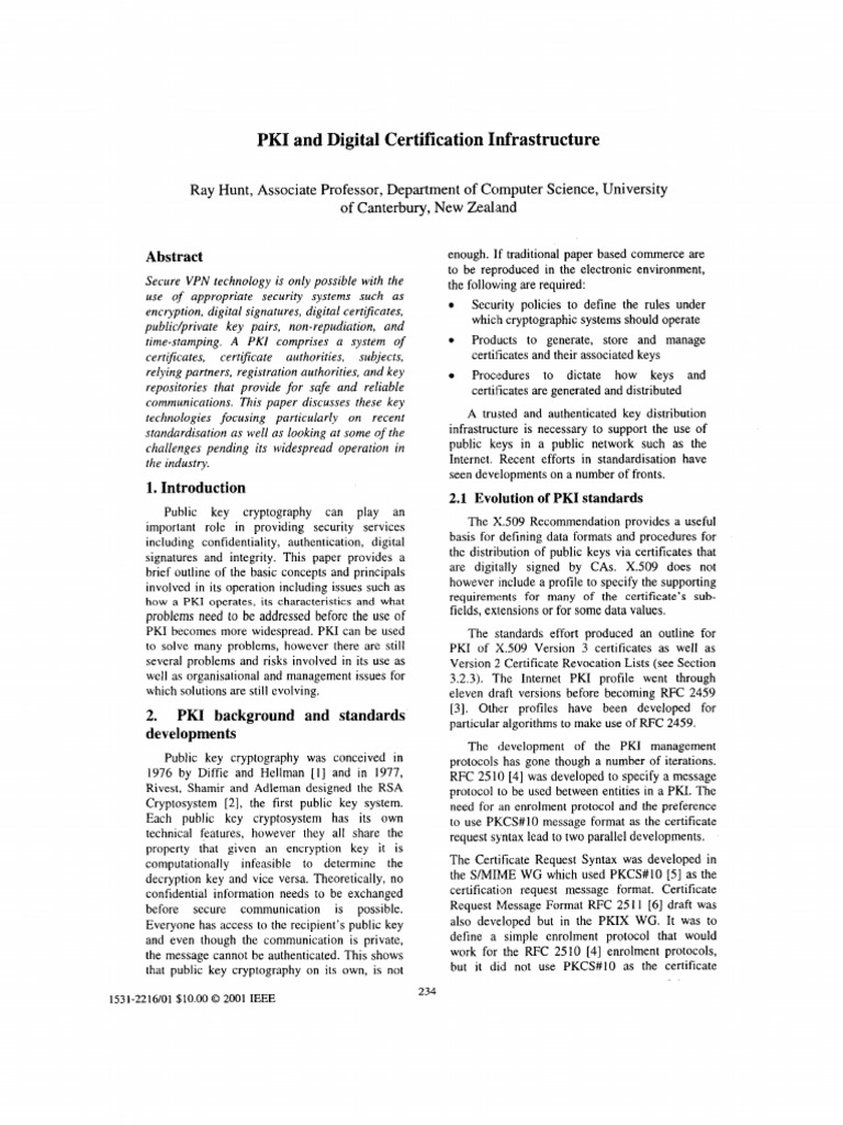PKI & Digital Certification Guide | PDF | Public Key Certificate ...
