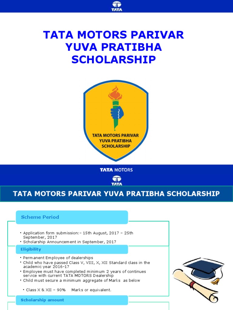 Tata Motors Parivar Yuva Pratibha Child Scholarship Proposal | PDF