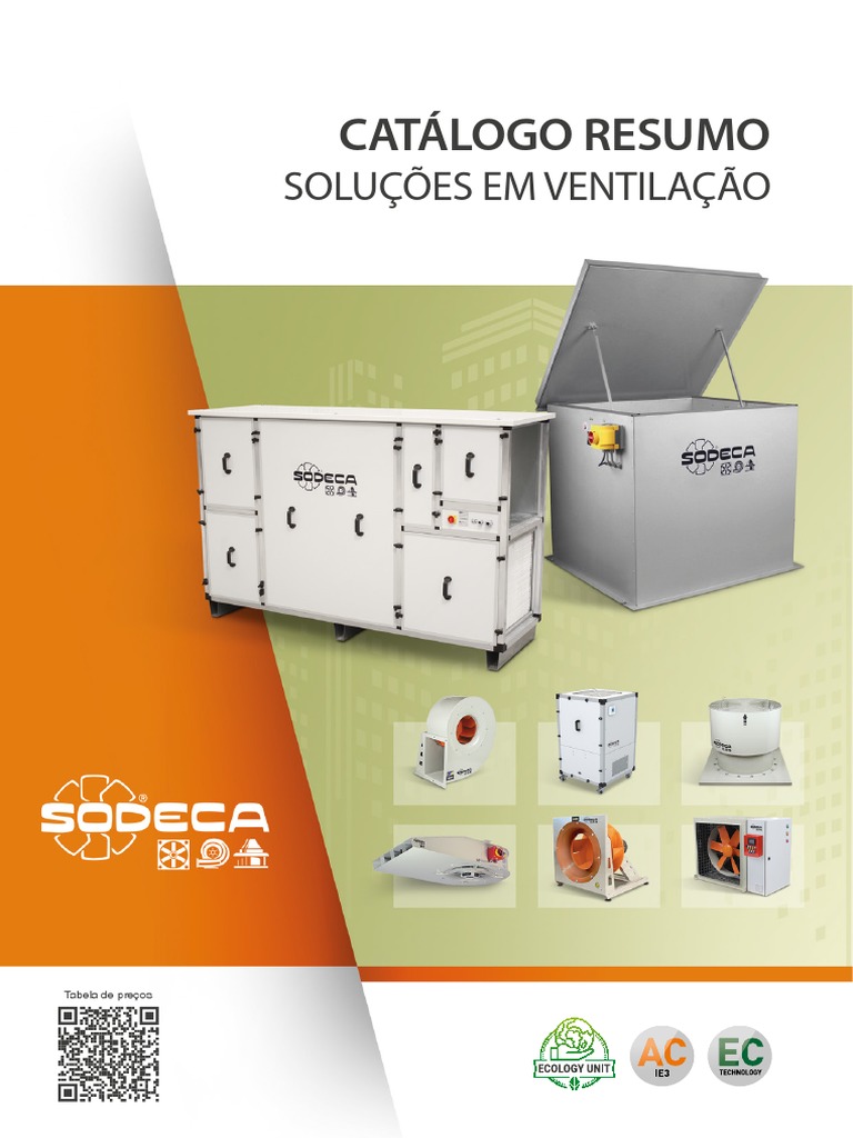 SODECA CT18 Catalogo Resumo PT | PDF | Motores | Turbina