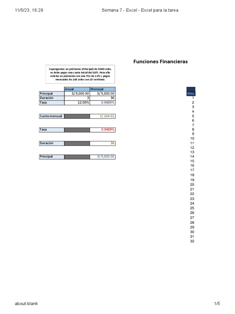 Semana 7 - Excel - Excel para La Tarea | PDF
